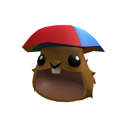 Chipmunk Head with Umbrella Hat - Roblox