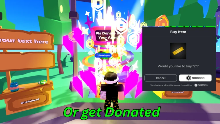 Pls Donate But Ur Admin[100K VISITS ] - Roblox