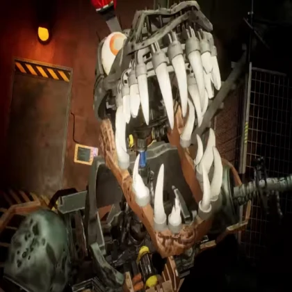 Ruin Monty jumpscare (Security breach ruin)
