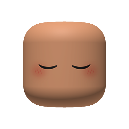 Resting Face w/ blush (tan skintone) | Roblox Item - Rolimon's