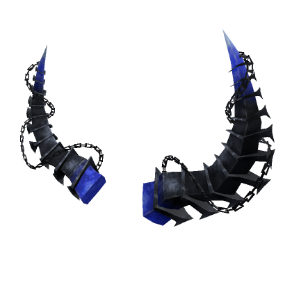 [⏳] Blue Hellbound Horns | Roblox Item - Rolimon's