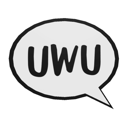 UWU speech bubble | Roblox Item - Rolimon's