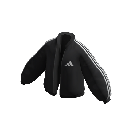 Adidas Chaqueta Abierta Negra Anime - Roblox