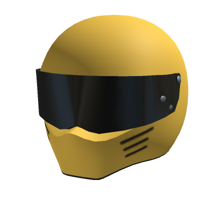 Professional Determinator Racing Helmet in Yellow | Roblox Item - Rolimon's