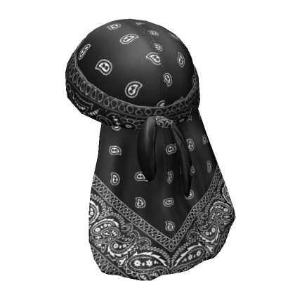 Patterned Black Durag | Roblox Item - Rolimon's