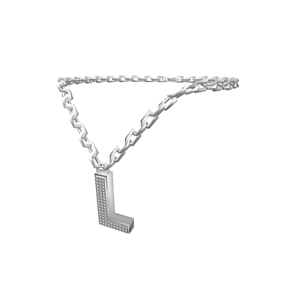 Silver Letter "L" Chain - 1.0 R6 & 2.0-3.0 male | Roblox Item - Rolimon's