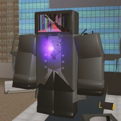 TITAN TV MAN + BROKEN SCREEN