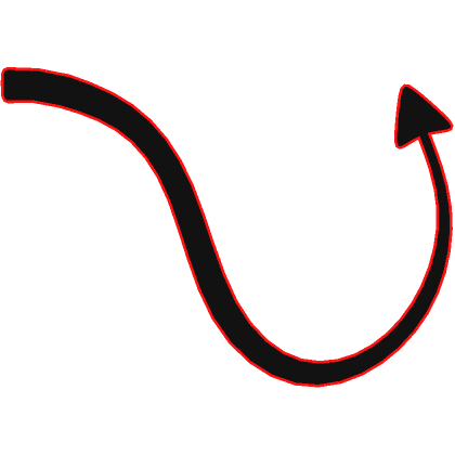 Red Outline Devil Tail | Roblox Item - Rolimon's