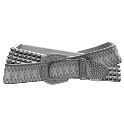 White Y2K Double Belt | Roblox Item - Rolimon's