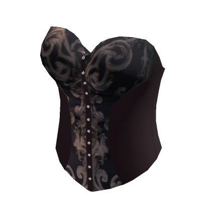 Midnight Black Goth Corset | Roblox Item - Rolimon's