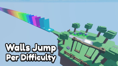 Stud Walls Jump por gráfico de dificuldade Obby - Roblox
