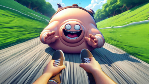 รับไขมันและม้วนการแข่งขัน - Roblox