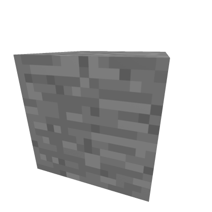 Textured Minecraft stone block