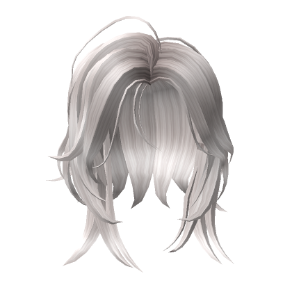 White Medium Length Layered Hair | Roblox Item - Rolimon's
