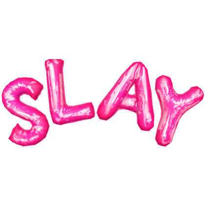 Pink SLAY Balloons | Roblox Item - Rolimon's