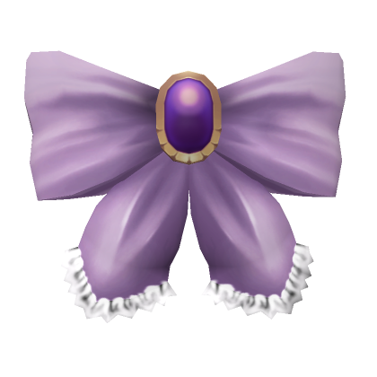 Ruffled Anime Hair Bow in Purple | Roblox Item - Rolimon's