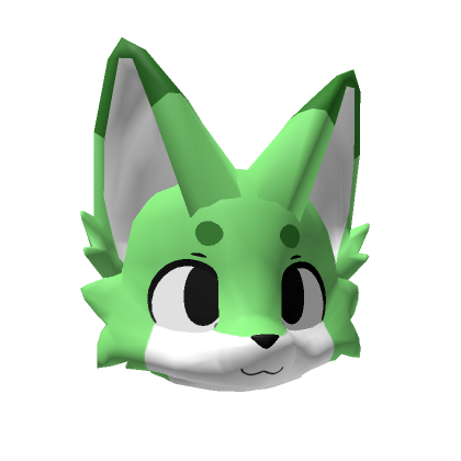Happy Green Kemono Fox | Roblox Item - Rolimon's