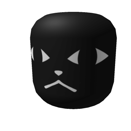 Shadow Cat Face - (Frown) | Roblox Item - Rolimon's
