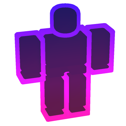 (1.0) Gradient Full-Body Outline Aura Purple | Roblox Item - Rolimon's