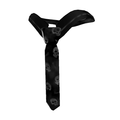 Black Skull Tie (1.0) | Roblox Item - Rolimon's