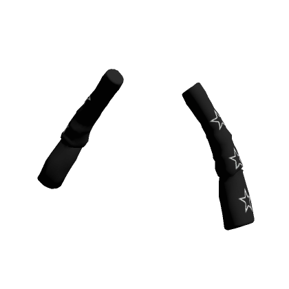 Oversized Star Arm Warmers Preto - Roblox