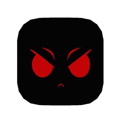 Cartoon Angry Face Void Imp | Black and Red | Roblox Item - Rolimon's
