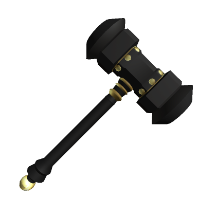 Black & Gold Hammer | Roblox Item - Rolimon's