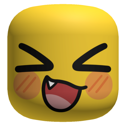 Cute Excited Noob Face - Yellow | Roblox Item - Rolimon's
