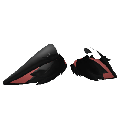 Black Droopy Kemonomimi Ears | Roblox Item - Rolimon's