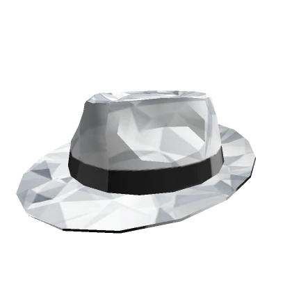 Dark Banded White Fedora | Roblox Item - Rolimon's