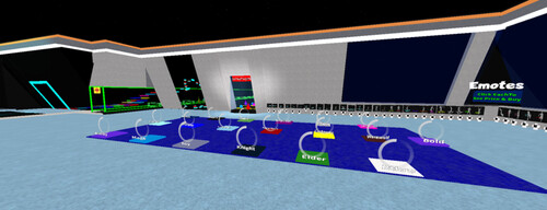 Animaciones y Emotes Hangout Retro Mapa - Roblox