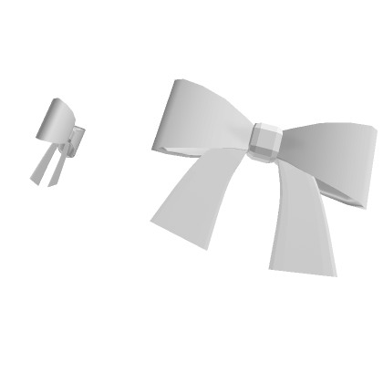 cute white double bows | Roblox Item - Rolimon's