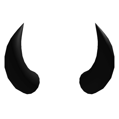 Black Mini Devil Horns | Roblox Item - Rolimon's