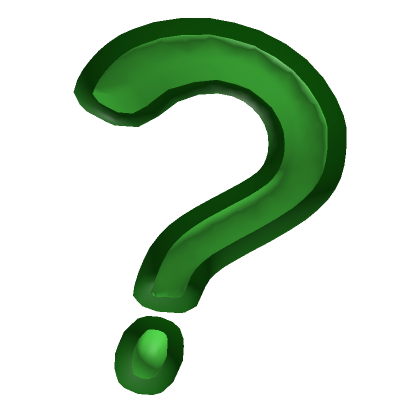 Light Green Question Mark Floating Emoji | Roblox Item - Rolimon's