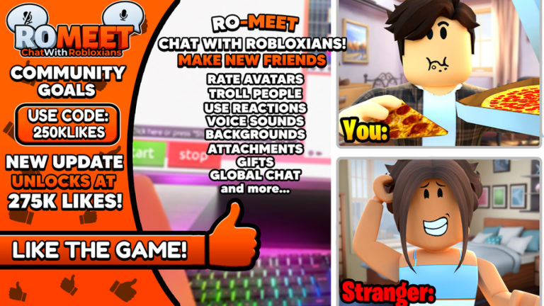 ️ Ro-meet: Talk to Strangers | Roblox Game - Rolimon's