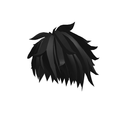 Rubber Black Anime Hair | Roblox Item - Rolimon's