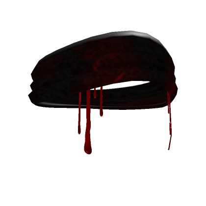 Blind Fold Bandage With Blood Tears - Black | Roblox Item - Rolimon's