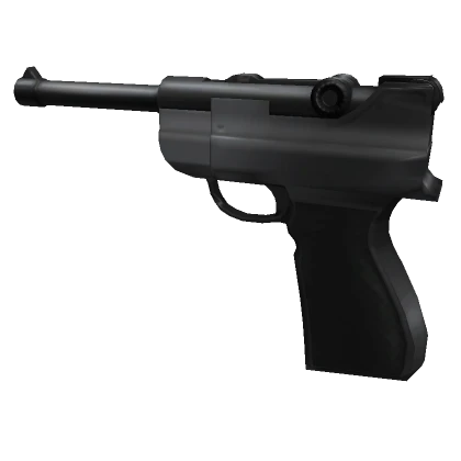 [R6] Holdable Black Luger Pistol Gun | Roblox Item - Rolimon's