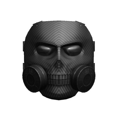 Modern Carbon Fiber Skull Gas Mask | Roblox Item - Rolimon's