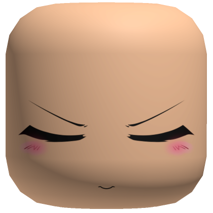 Angry Chibi Face [Beige] | Roblox Item - Rolimon's