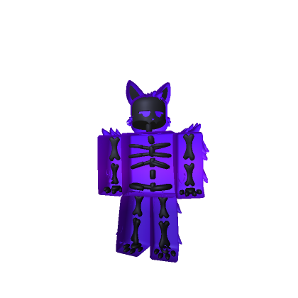 Skeleton Cat {Purple}