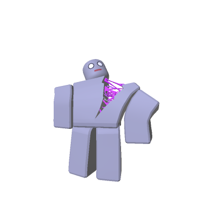 Blocky Split Man Purple