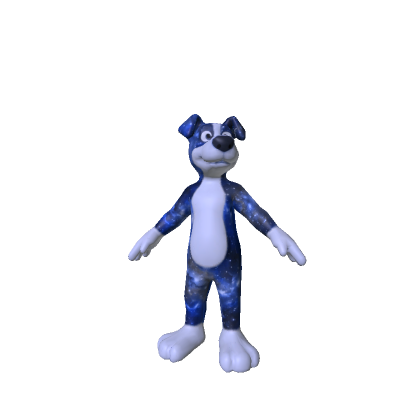 Blue Galaxy Dog
