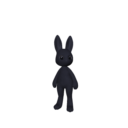 Black Rabbit Plushie