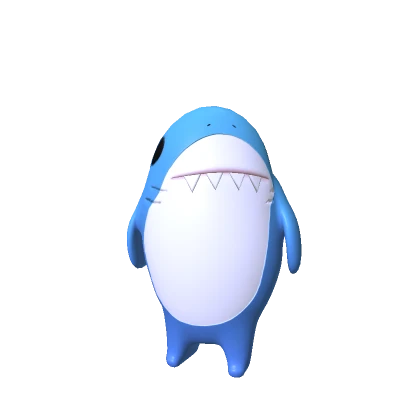 Tiburón feliz Chibi