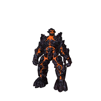 Lava golem (Recolorable veins) - Roblox