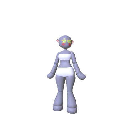 Muñeca Chibi Elfa Elegante Lindo Y2K