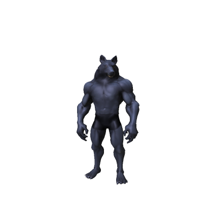 Strong Dark Wolf Man