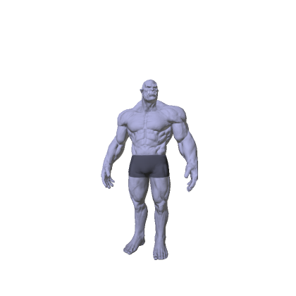 Orc Muscle Buff [Colorable]
