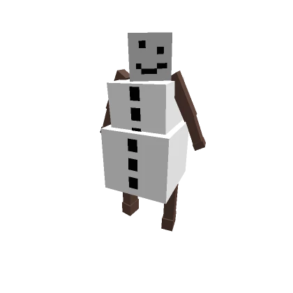 Pixel Block Snowman - Roblox